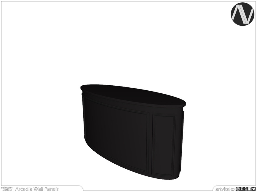 The Sims Resource - Arcadia Ellipse Niche Console