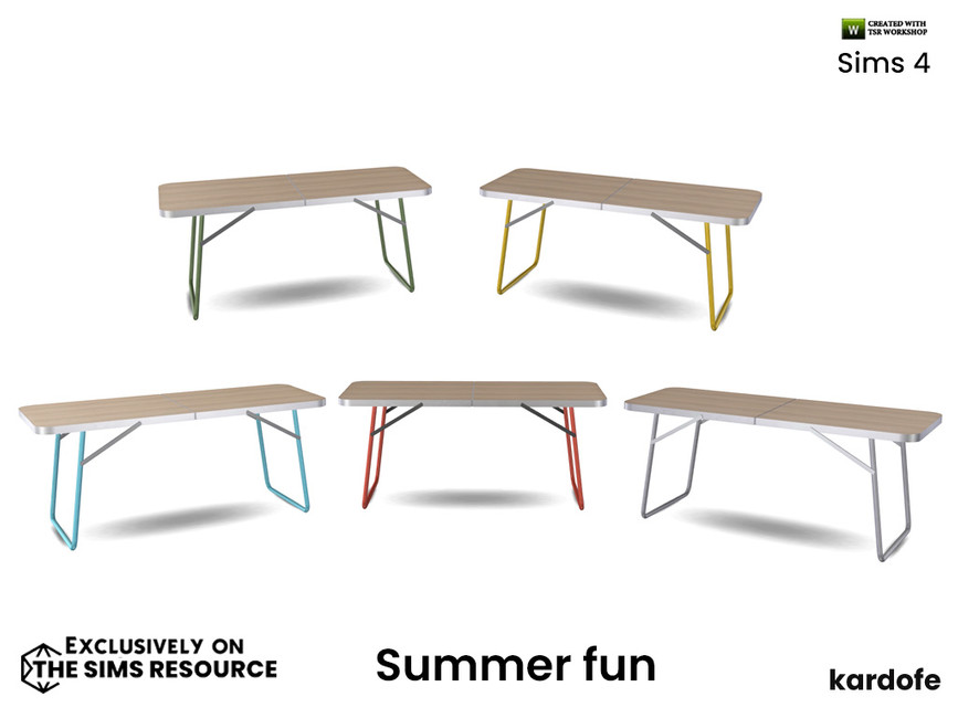 The Sims Resource - kardofe_Summer fun_Table