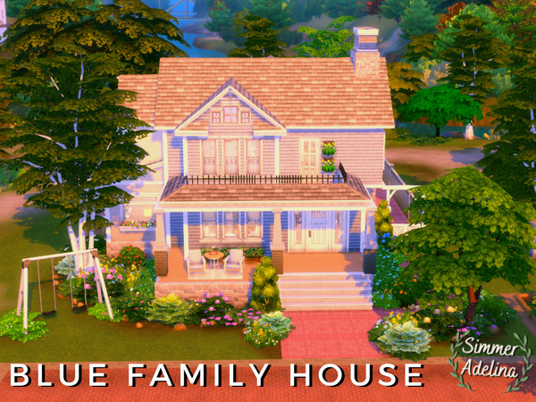 The Sims Resource | Blue Family House
