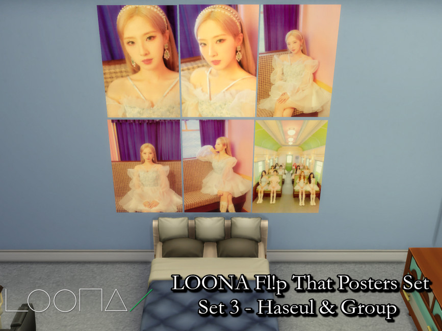 The Sims Resource - Loona 'Fl!p That' Posters (Version A) Set 3 ...