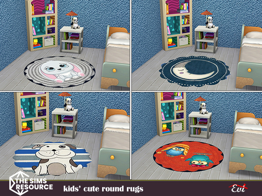 The Sims Resource - Kids Cute Rugs