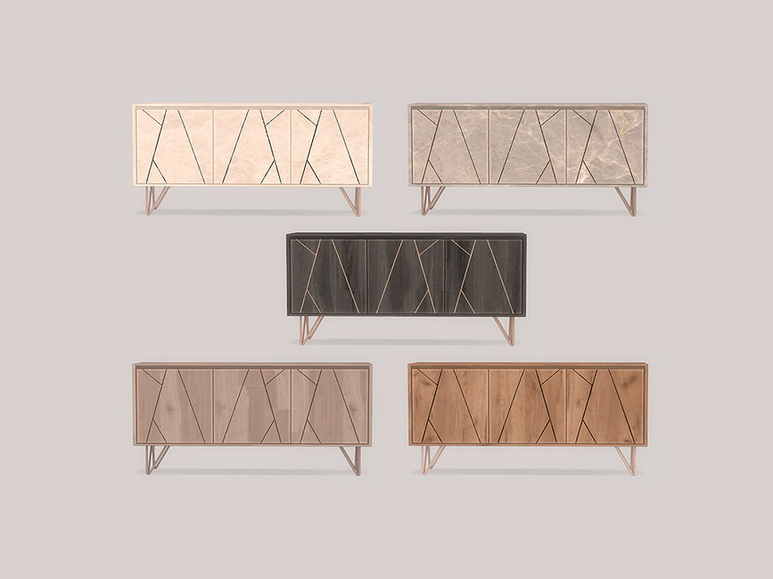 The Sims Resource - Living Room Corner Sideboard