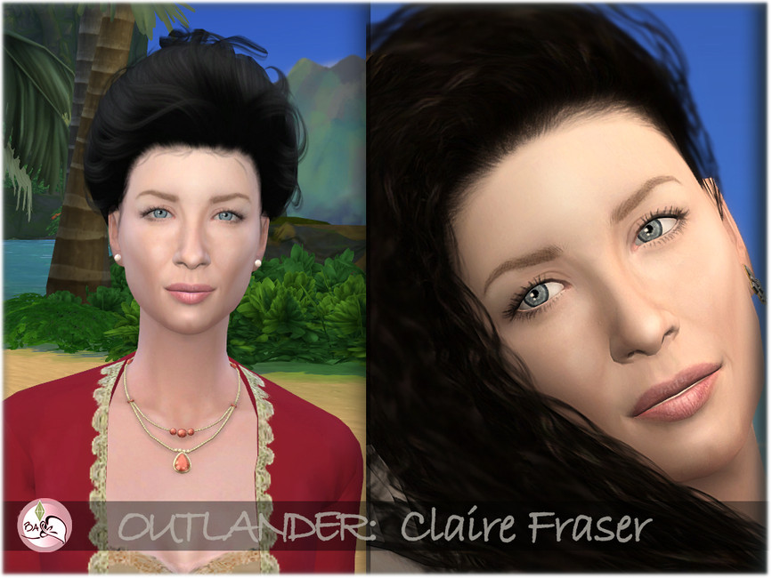 The Sims Resource - SIM Claire Fraser - OUTLANDER (inspiration)