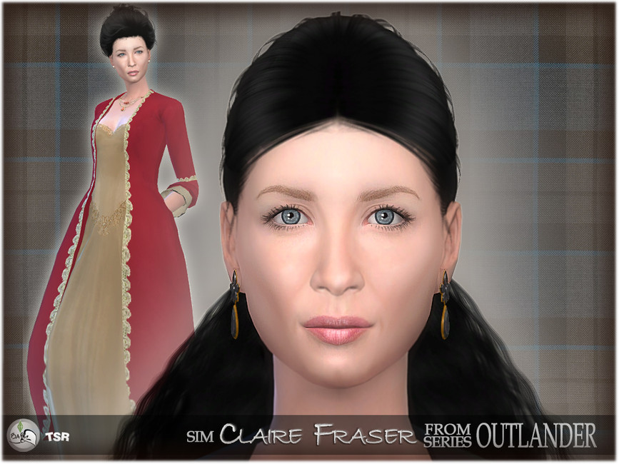 The Sims Resource - SIM Claire Fraser - OUTLANDER (inspiration)