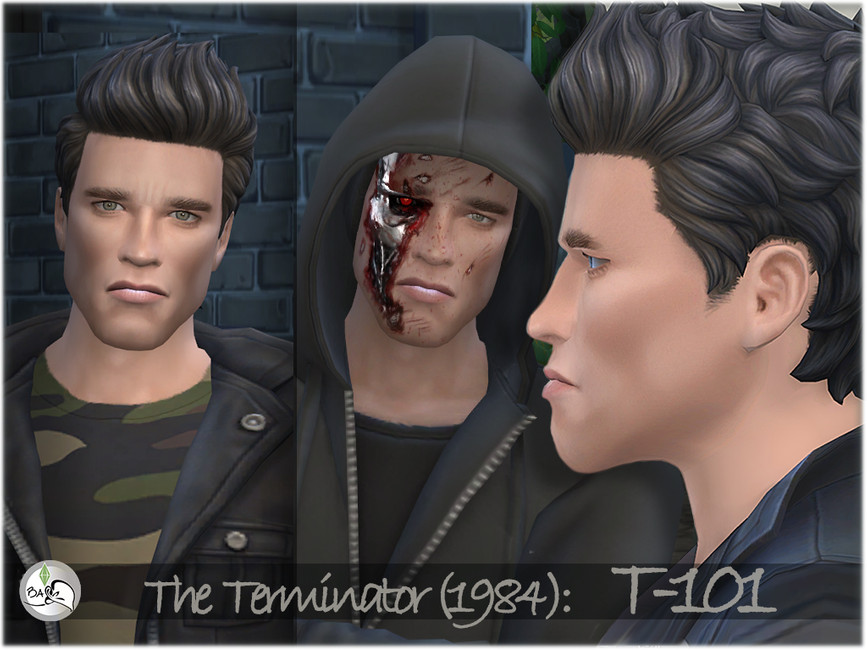 The Sims Resource - SIM Arnold Schwarzenegger - Terminator (inspiration)