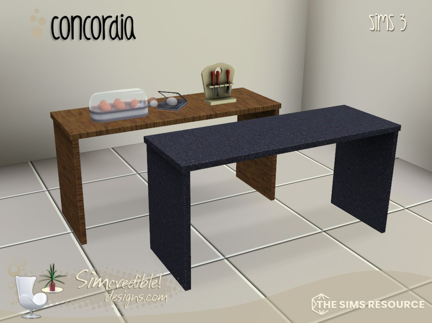 The Sims Resource - Concordia Tall Table