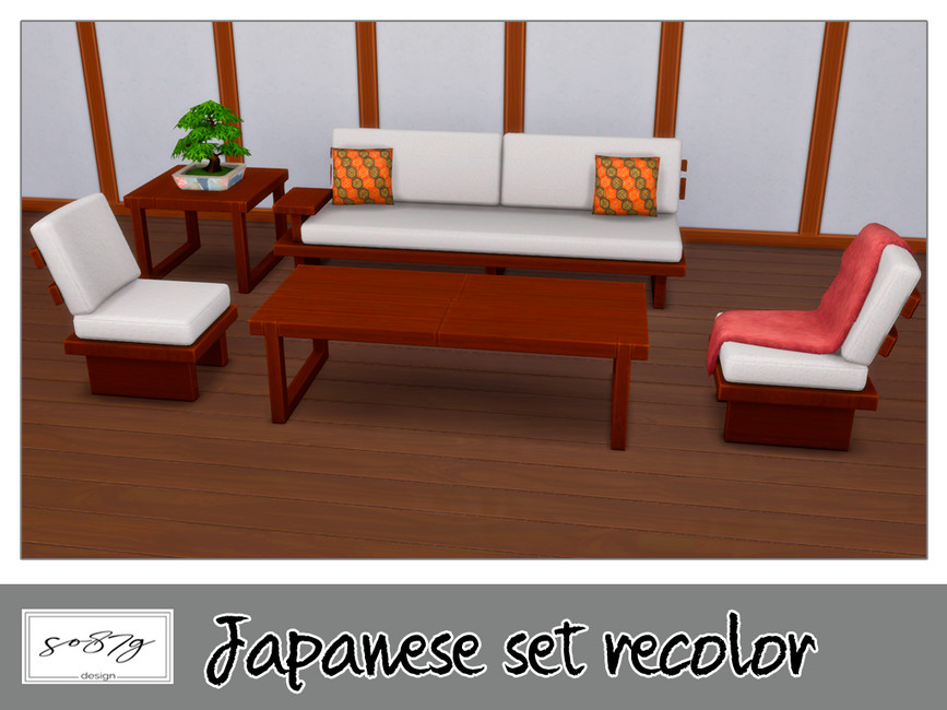 The Sims Resource - Japanese set recolor
