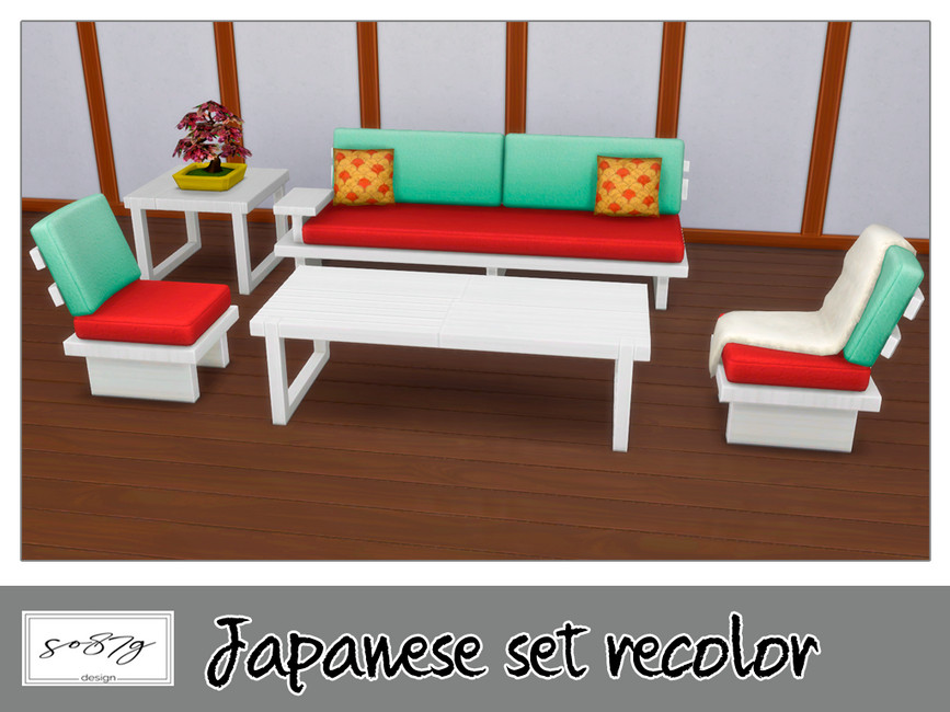 The Sims Resource - Japanese set recolor