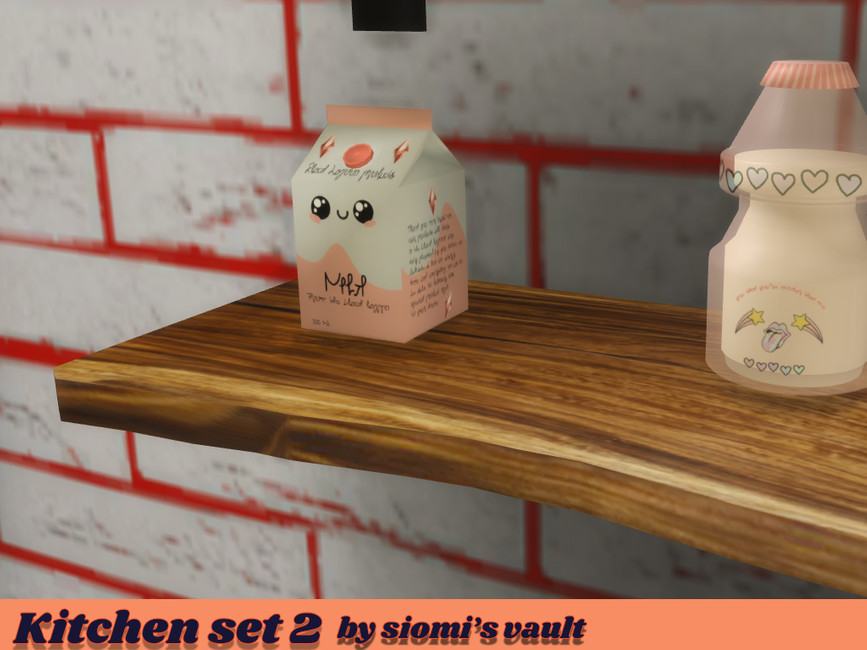 The Sims Resource - Kitchen set II Milk