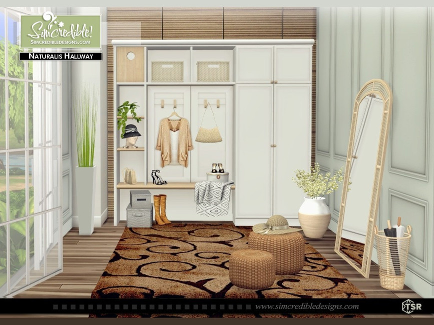 The Sims Resource - Naturalis Hallway shelves