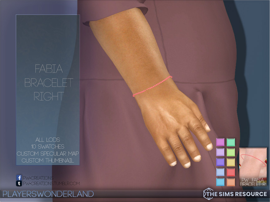 The Sims Resource - Fabia Bracelet Right