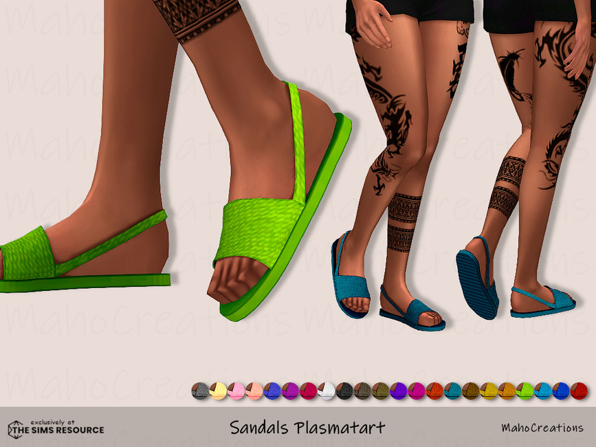 The Sims Resource - Sandals Plasmatart