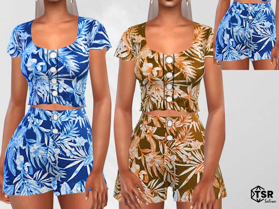 The Sims Resource | Summer Exotic Mesh Shorts