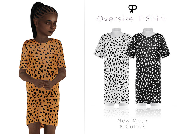 The Sims Resource | Oversize T-Shirt