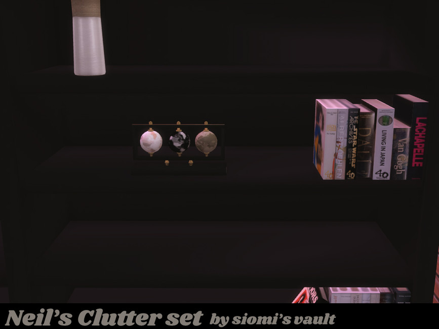 The Sims Resource - Neil's Clutter Bookcase by Siomi's Vault
