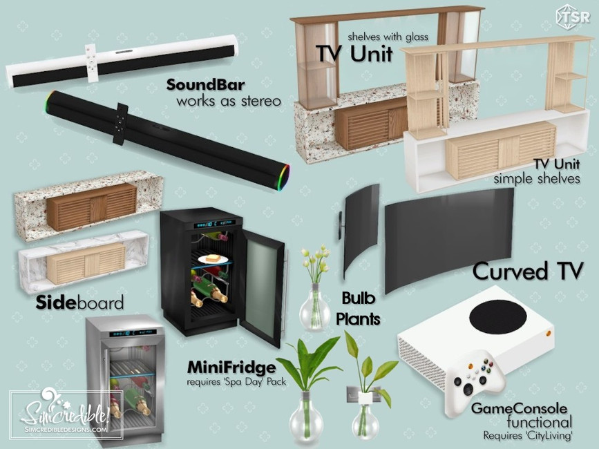 The Sims Resource - Naturalis TV Unit