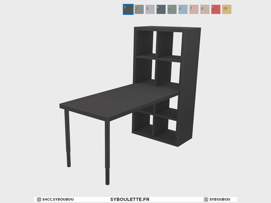 The Sims Resource - Anthracite - Desk (right)