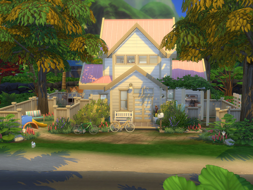 The Sims Resource - The pink roof no cc 20x20