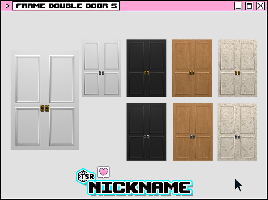 The Sims Resource - frame double door S