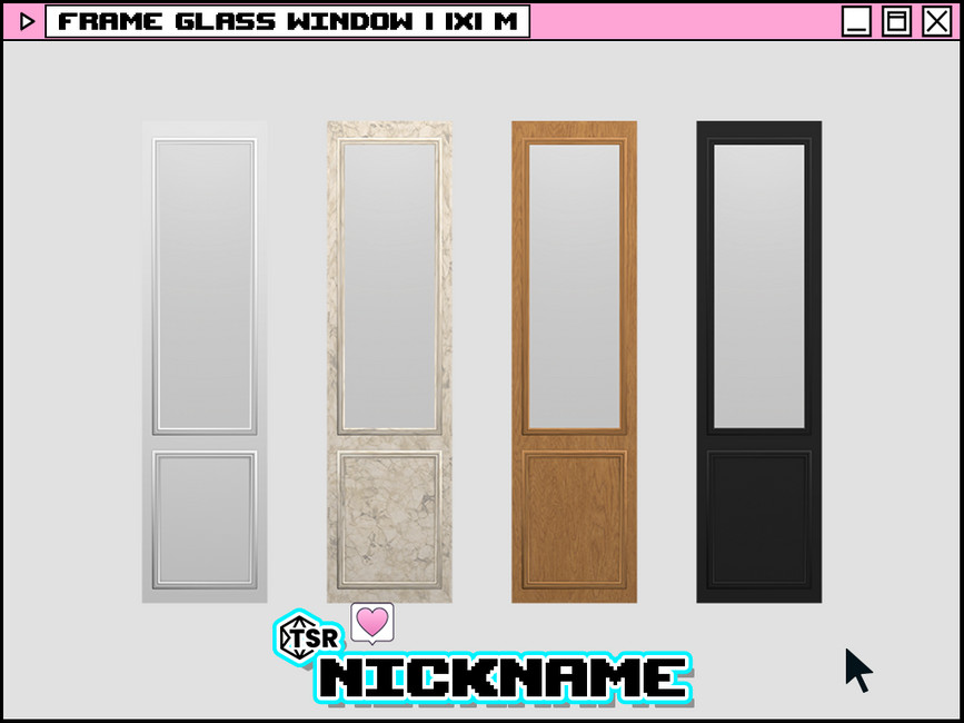 The Sims Resource - frame glass window l 1x1 M