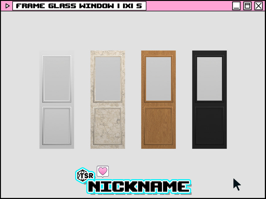 The Sims Resource - frame glass window l 1x1 S