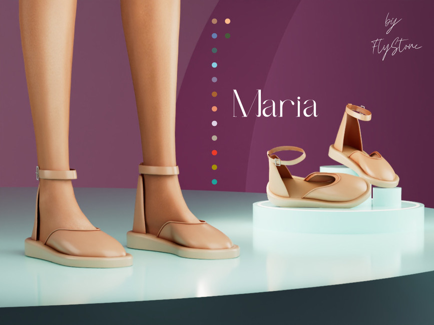 The Sims Resource - "Maria" sandals shoes