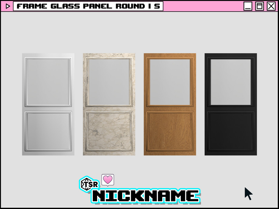 The Sims Resource | frame glass panel round l S