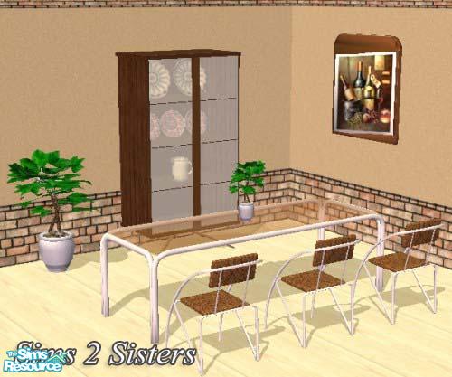 The Sims Resource - S2S Dining set 'Jana' recolor