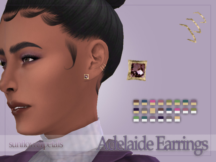 The Sims Resource - Adelaide Earrings