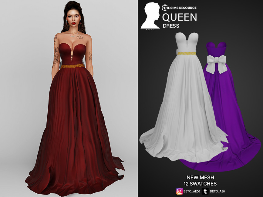The Sims Resource - Queen (Dress)