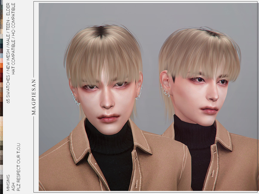 The Sims Resource - [PATREON] Ash Hair