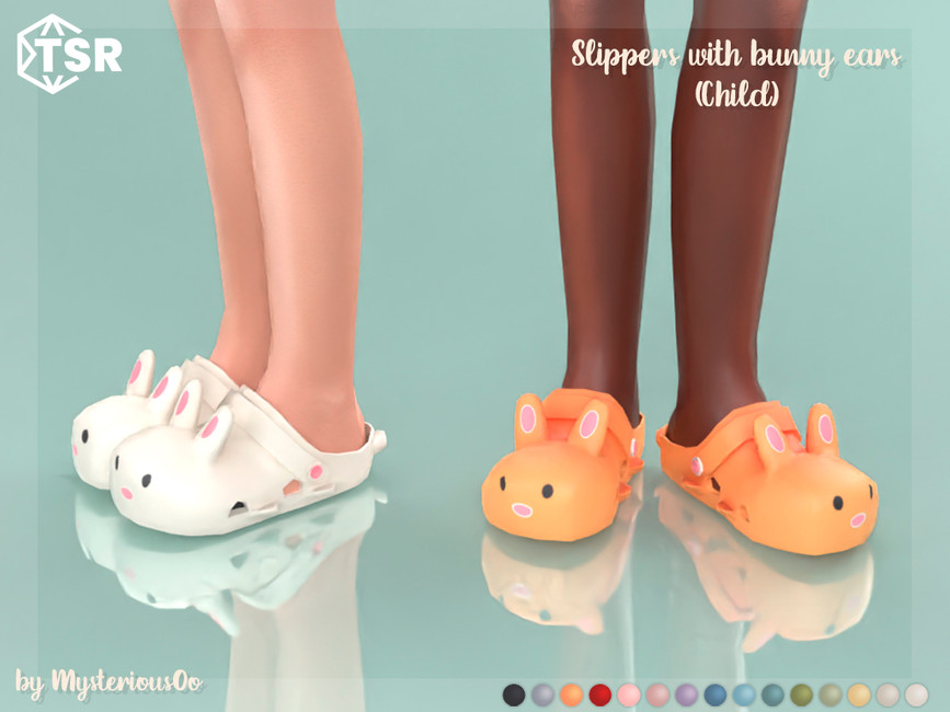 The Sims Resource - Slippers with bunny ears Child