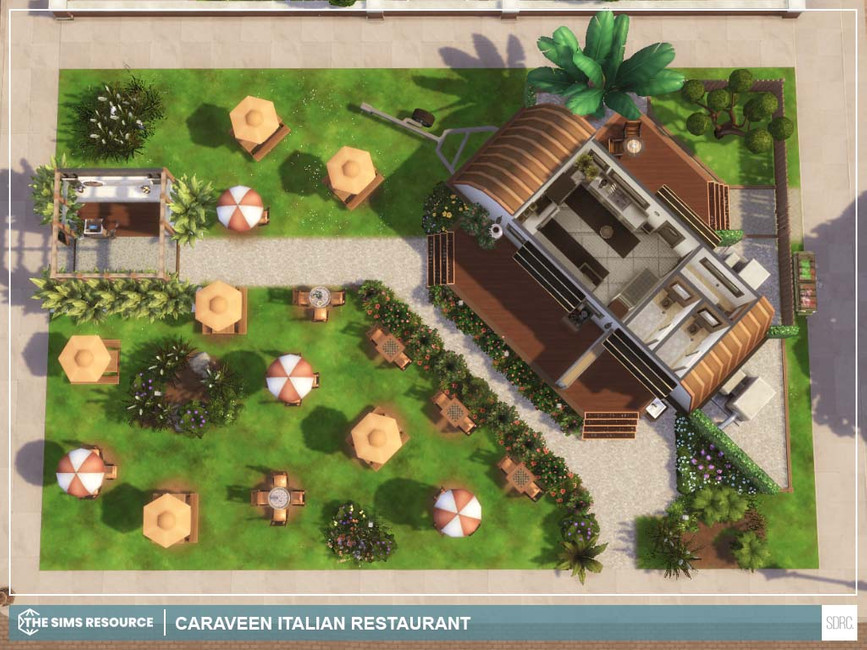 The Sims Resource - Caraveen Italian Restaurant NoCC