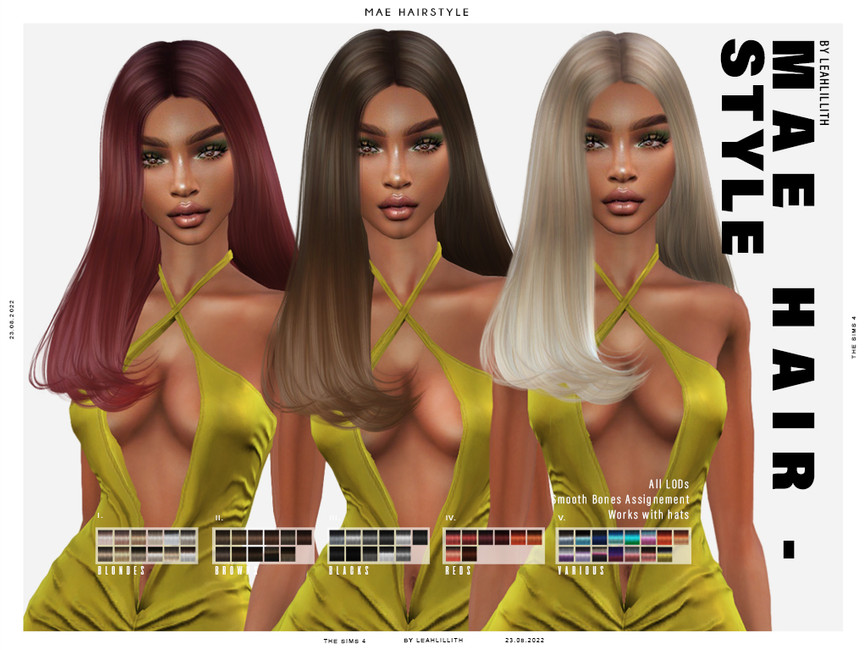 The Sims Resource - Mae Hairstyle