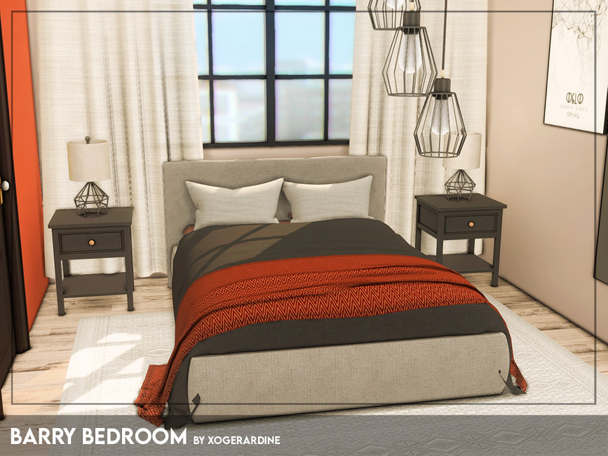 The Sims Resource - Barry Bedroom (TSR only CC)
