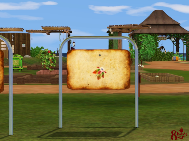 The Sims Resource | Large garden signs for Herbs in University