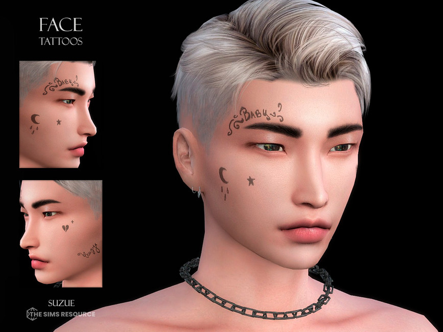 The Sims Resource - Face Tattoos N23