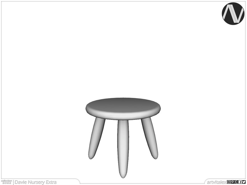 The Sims Resource - Davie Stool