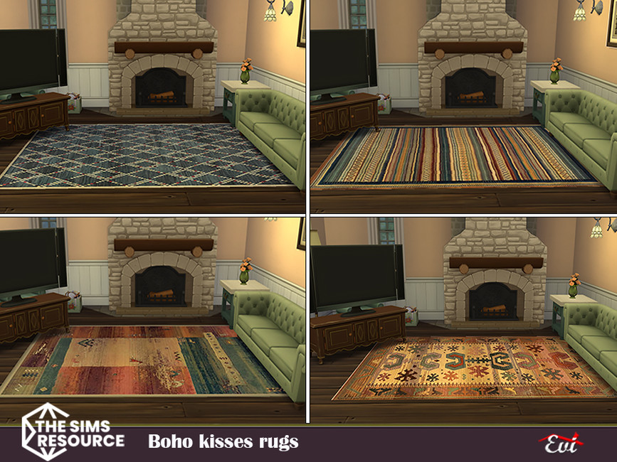 The Sims Resource - Boho kisses rugs