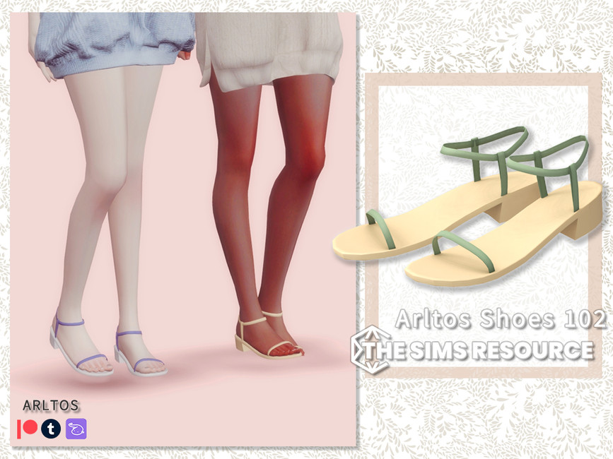 The Sims Resource - Simple sandals / 102