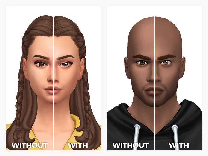 The Sims Resource - Lueur Face Overlay (Forehead Wrinkles)