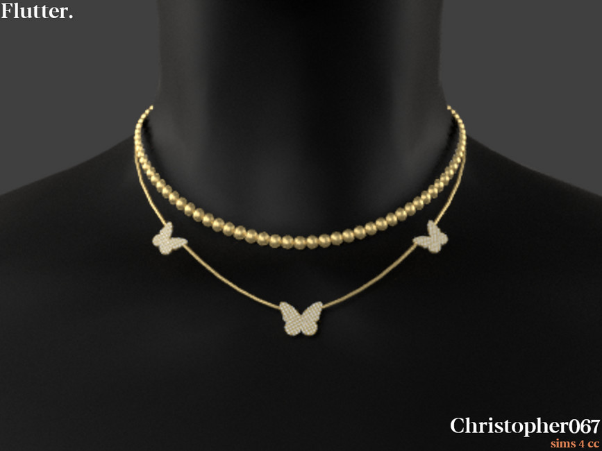 The Sims Resource - Flutter Necklace