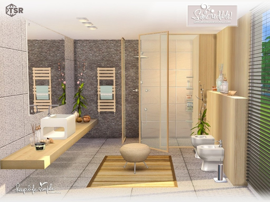 The Sims Resource - Keep life simple bathroom wall surface