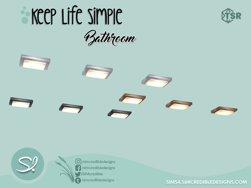 The Sims Resource - Keep Life Simple Bathroom ceiling lamp