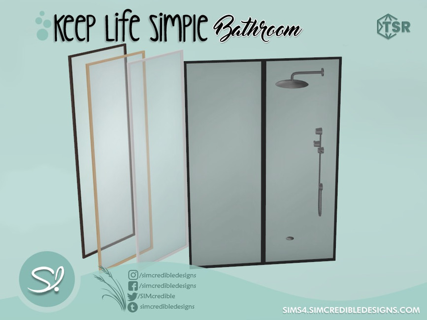 The Sims Resource - Keep Life simple Bathroom glass divider
