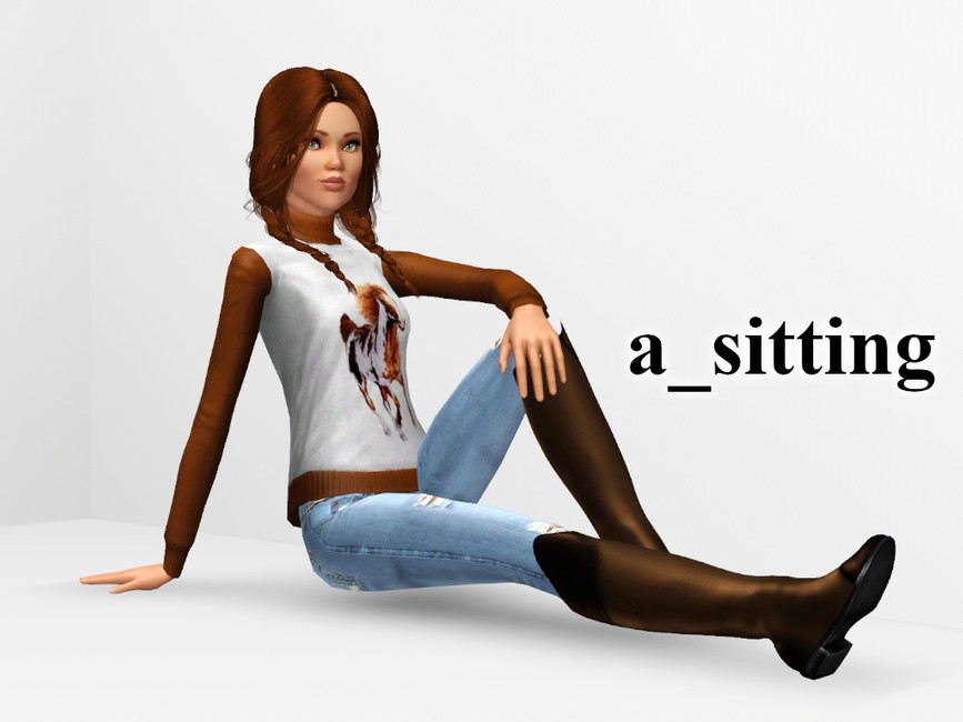 The Sims Resource - Laying in the Stables posepack