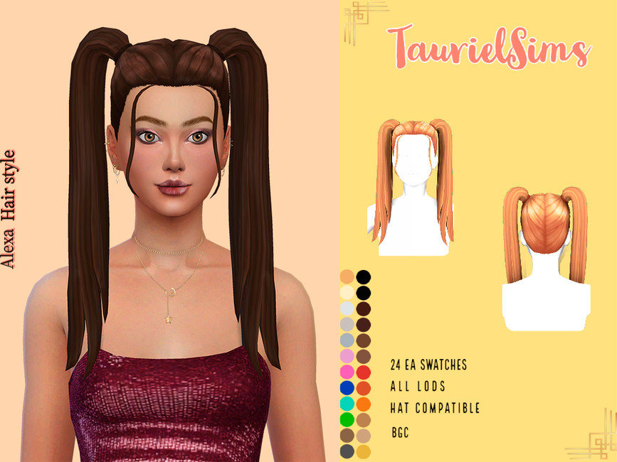 The Sims Resource - Alexa Hairstyle