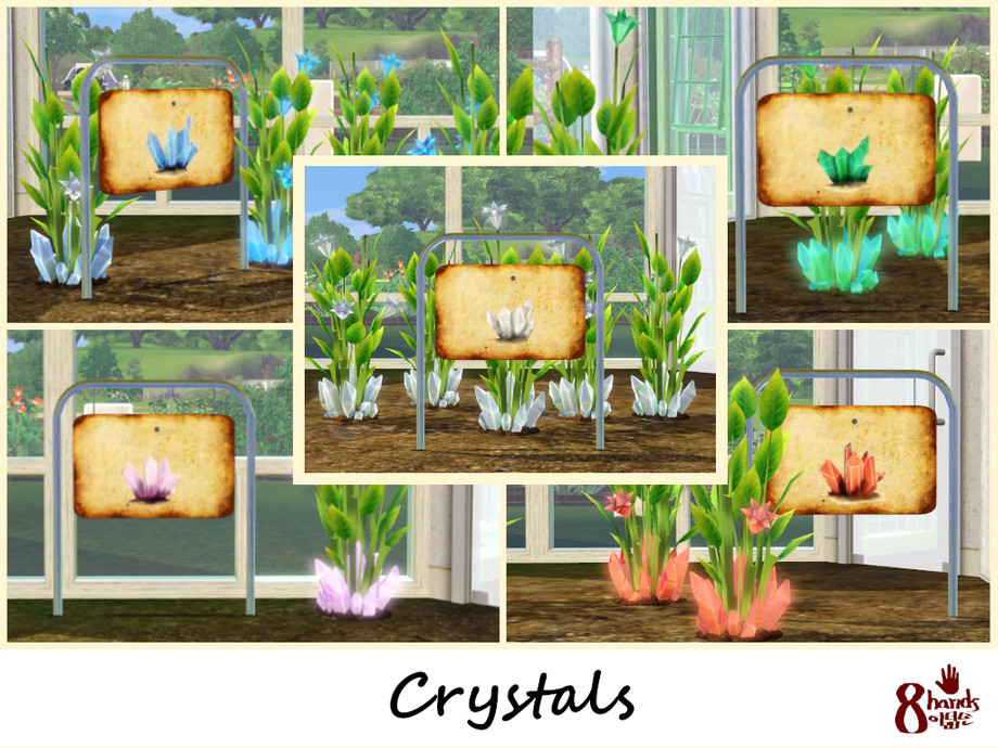The Sims Resource | Large garden signs for Crystals