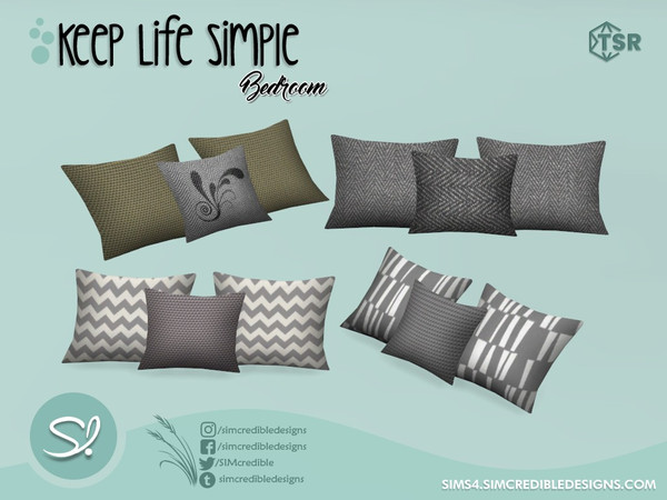 The Sims Resource - Keep Life Simple Bedroom Pillows