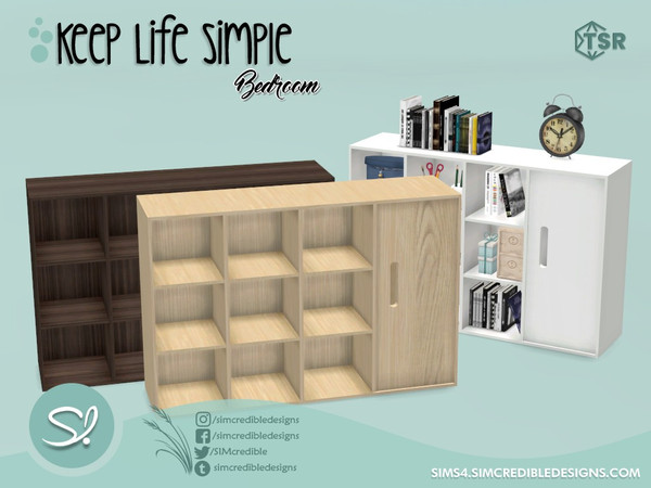 The Sims Resource - Keep Life Simple Bedroom Shelves